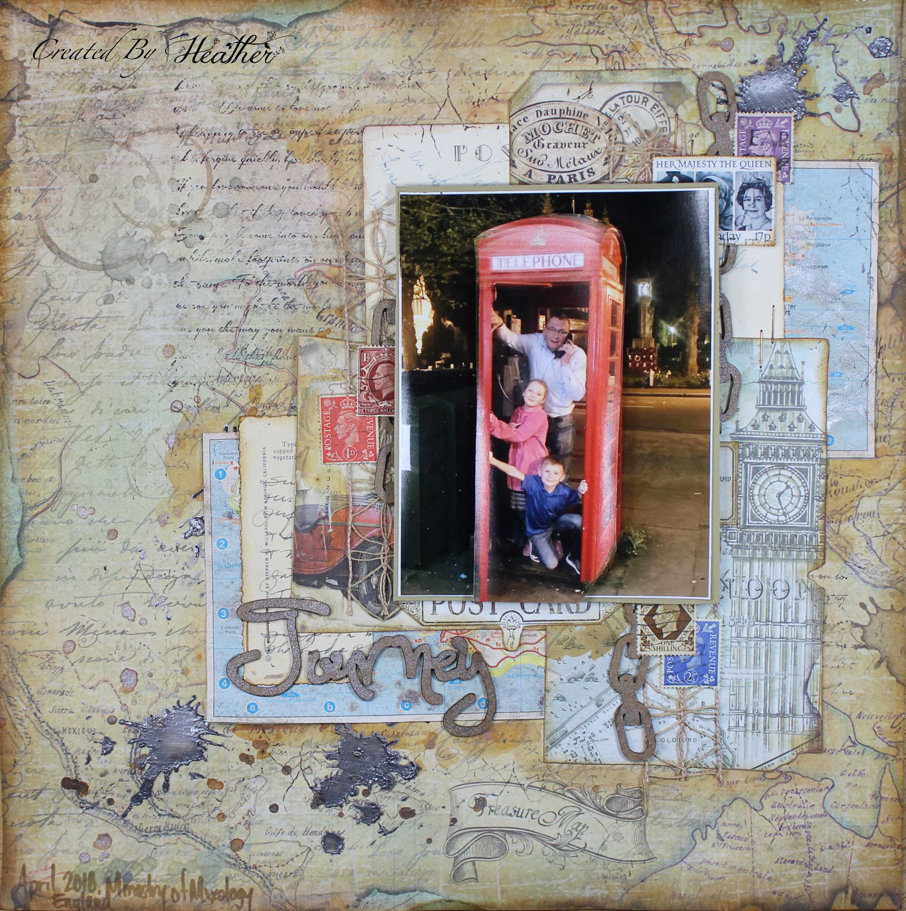 Our Journey Simple Scrapbooking Layout | Heather's Creations – Inside ...